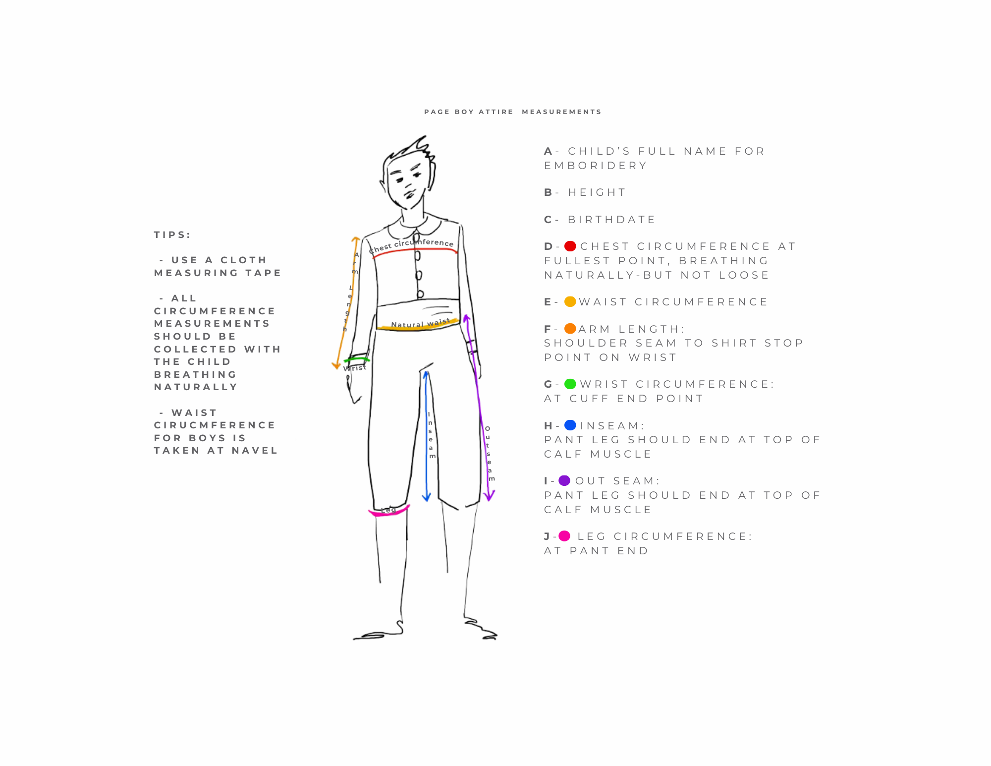 How to measure - Size guide – Doloris Petunia